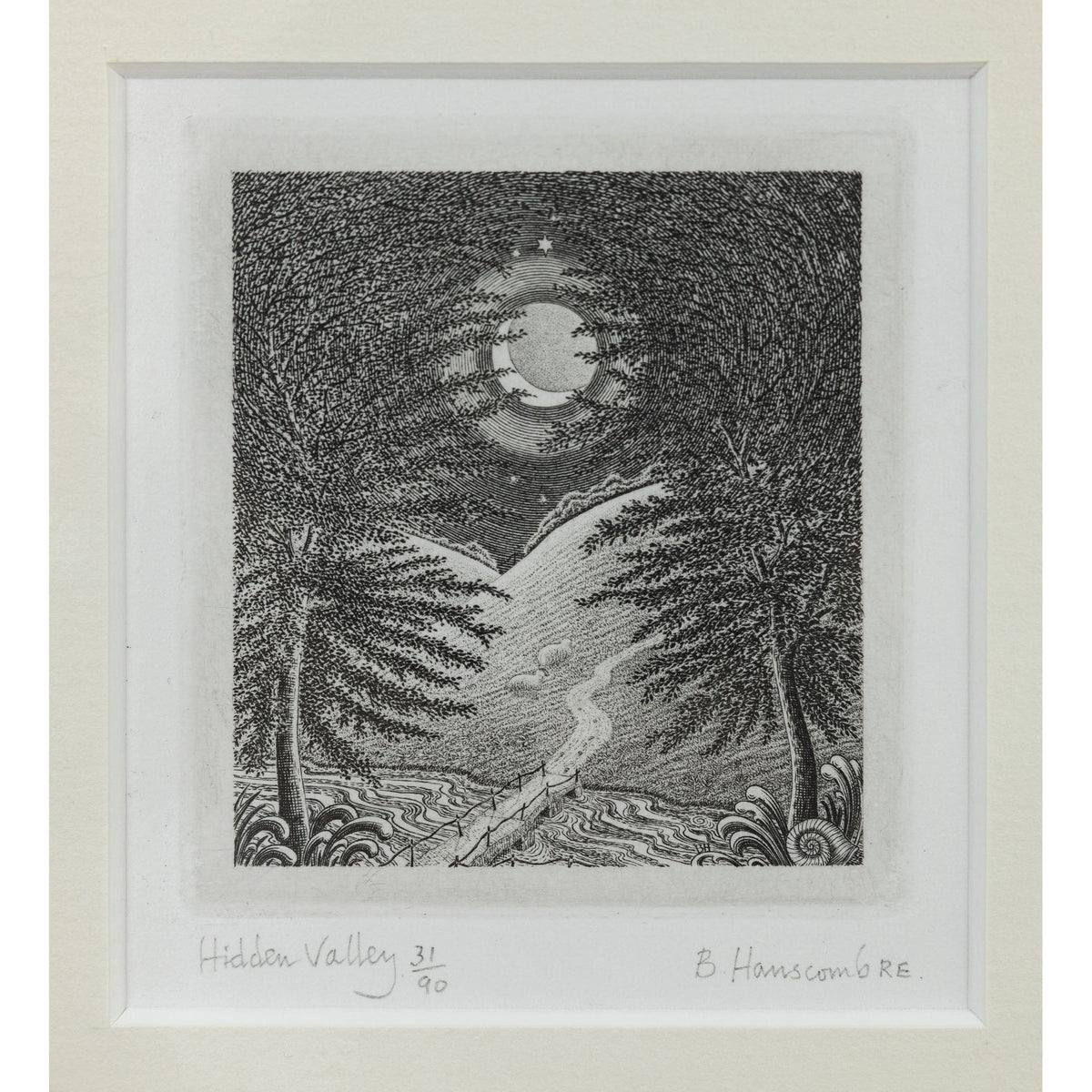 Hidden Valley (framed) | Brian Hanscomb | Copper Engraving - Padstow ...